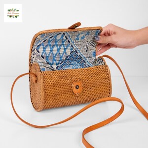 Rattan Bag With Wallet Model Bali Bag Straw Bag for Women Handwoven ...