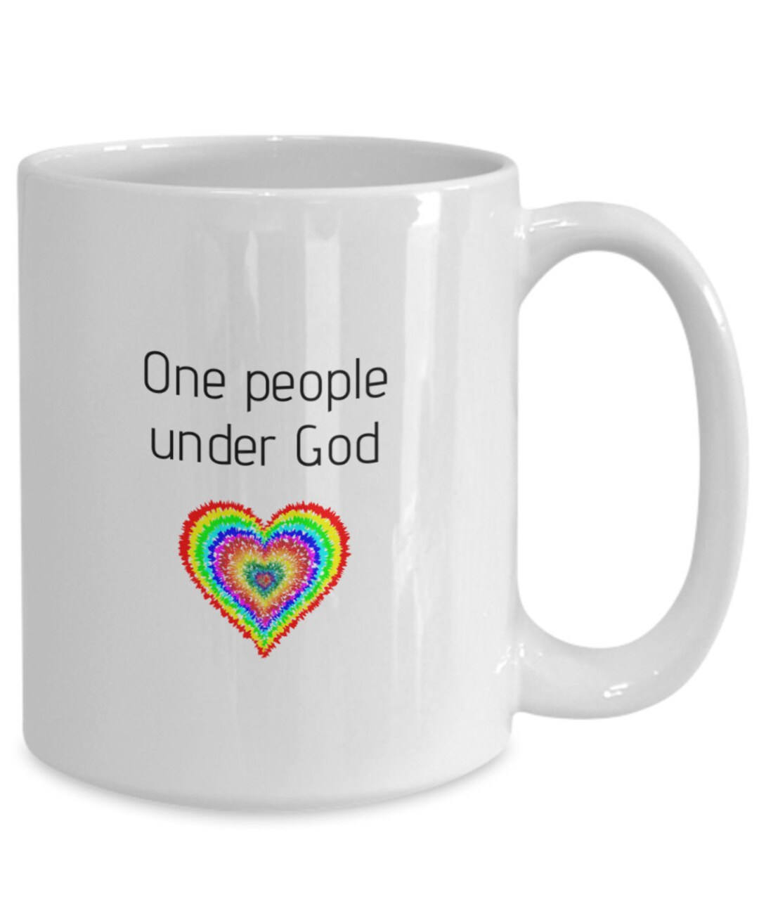 One People Under God White Ceramic Mug - Etsy
