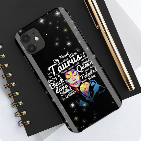 Taurus Gorgeous Black Queen Starry Case Mate Tough Phone Cases | Etsy