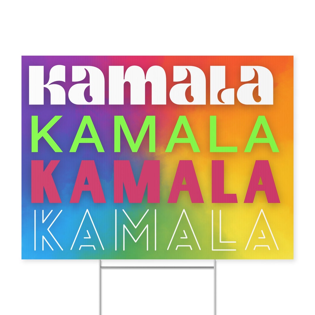 Kamala Harris 2024 Yard Sign 18x24 High-quality Political Campaign Sign ...
