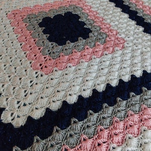 Sparkle Shells Custom Crochet Blanket Gift, Handmade Christmas Gift ...