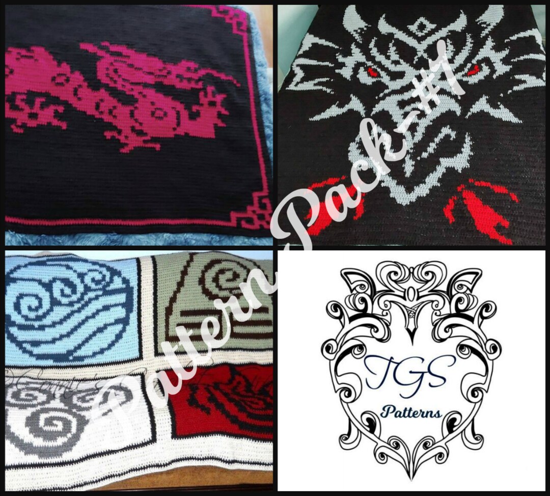 Graph Pattern Pack 1, Written Pattern PDF, DIY Blanket Pattern, Full ...