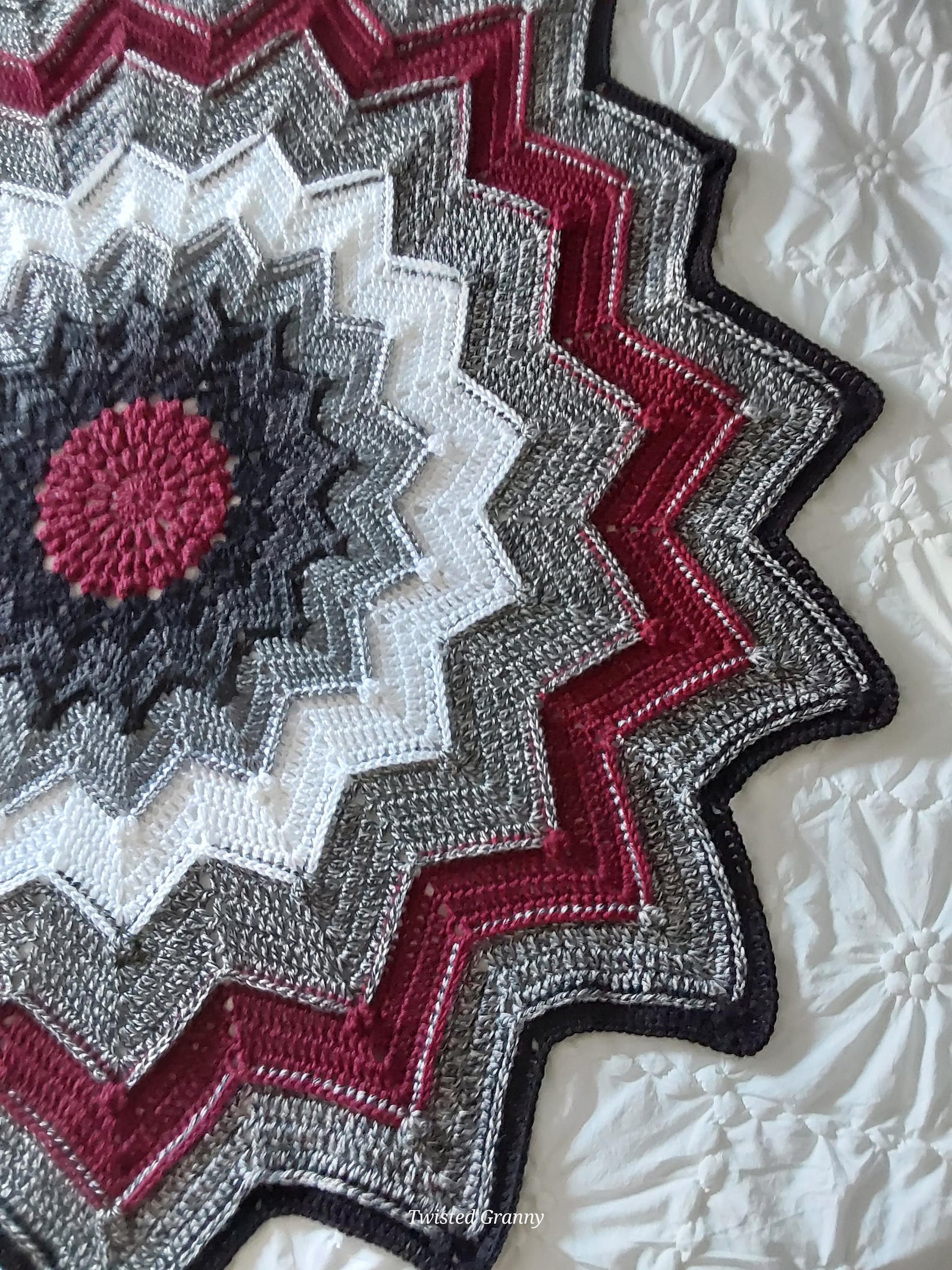 Crochet Blanket Pattern, Celestial Ember Star PDF. Easy Cozy Home Decor ...