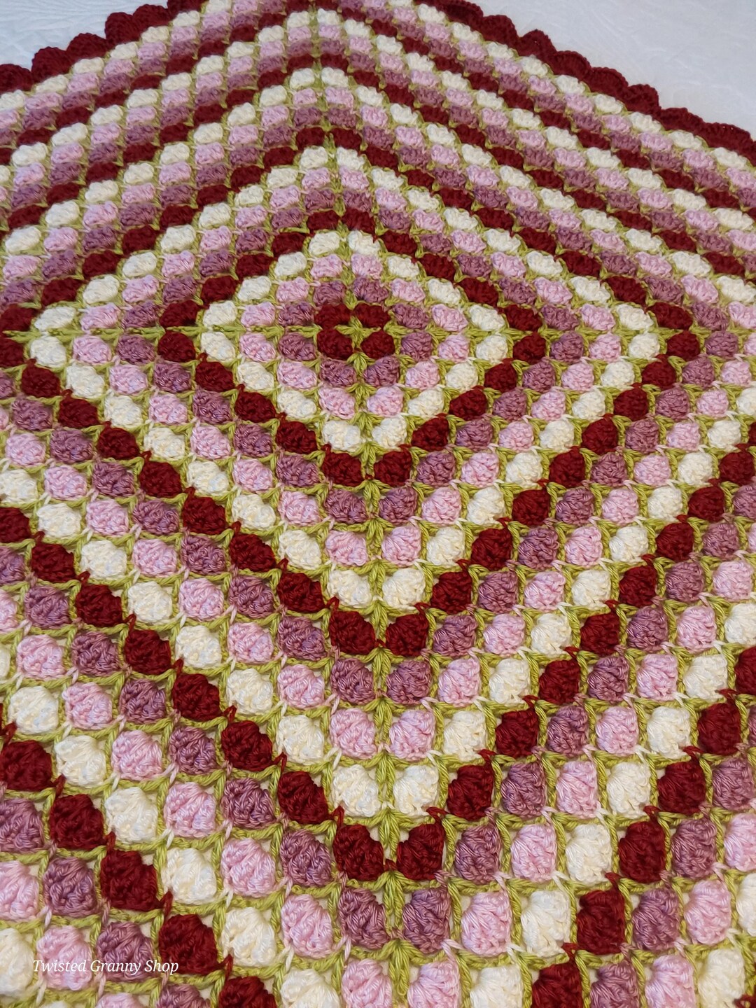 Twisted Shells Blanket Pattern. Crochet Decor Tutorial. PDF Download or ...