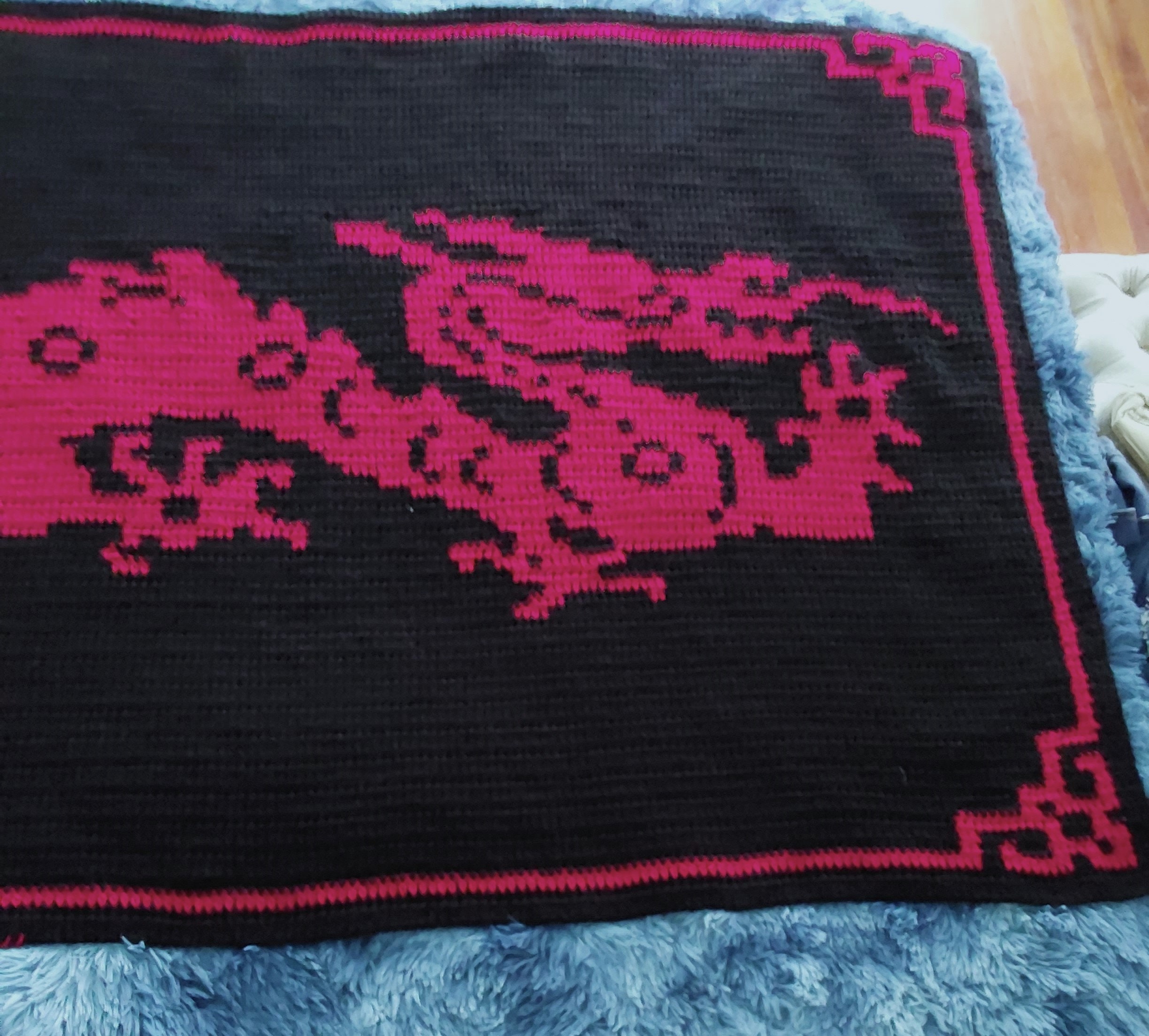 Lucky Dragon Blanket Written Pattern PDF, DIY Blanket Pattern, Full ...