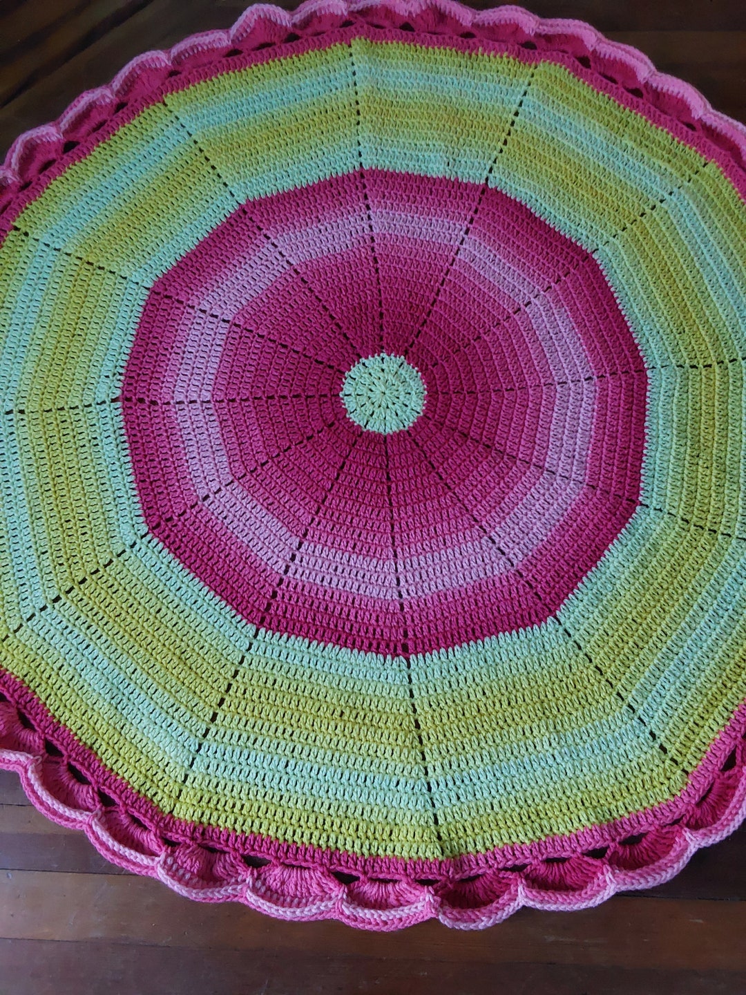 Pink Lemonade Ombre Custom Crochet Rug/blanket Handmade - Etsy