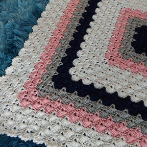 Sparkle Shells Custom Crochet Blanket Gift, Handmade Christmas Gift ...