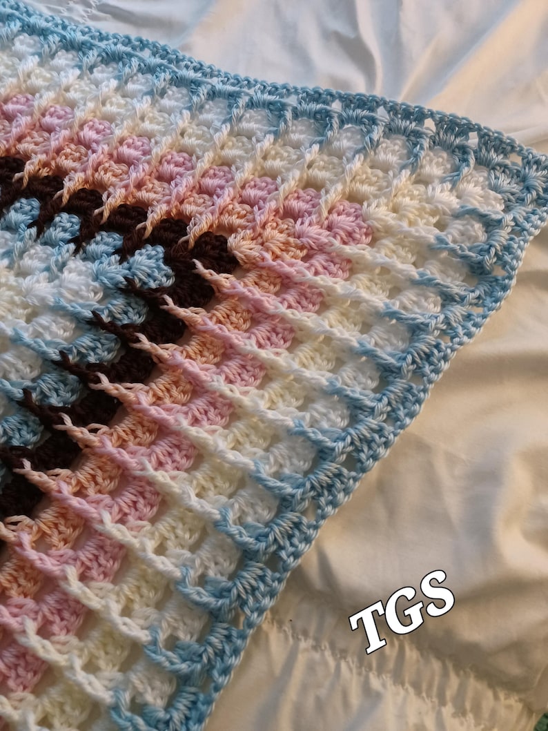 NEW. Modern Country Blanket Pattern. Crochet Pattern PDF. Download or ...