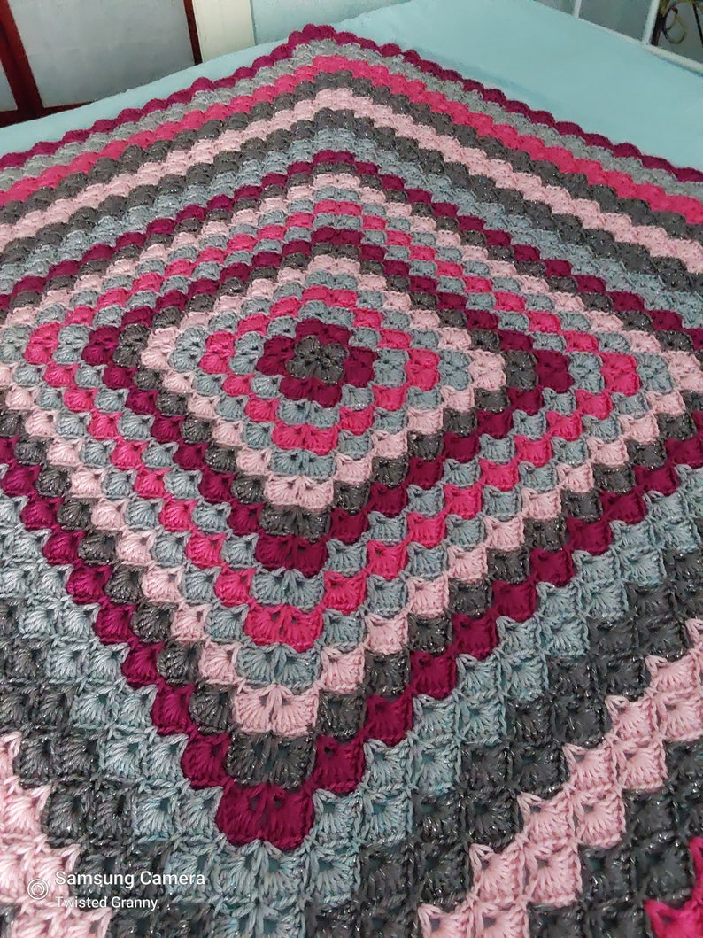 Green Shadows Custom Crochet Blanket Gift, Handmade Christmas Gift Idea ... Green Shadows Custom Crochet Blanket Gift, Handmade Christmas Gift Idea ...