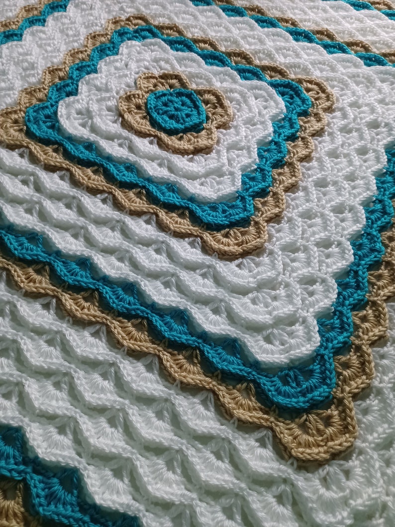 Green Shadows Custom Crochet Blanket Gift, Handmade Christmas Gift Idea ... Green Shadows Custom Crochet Blanket Gift, Handmade Christmas Gift Idea ...