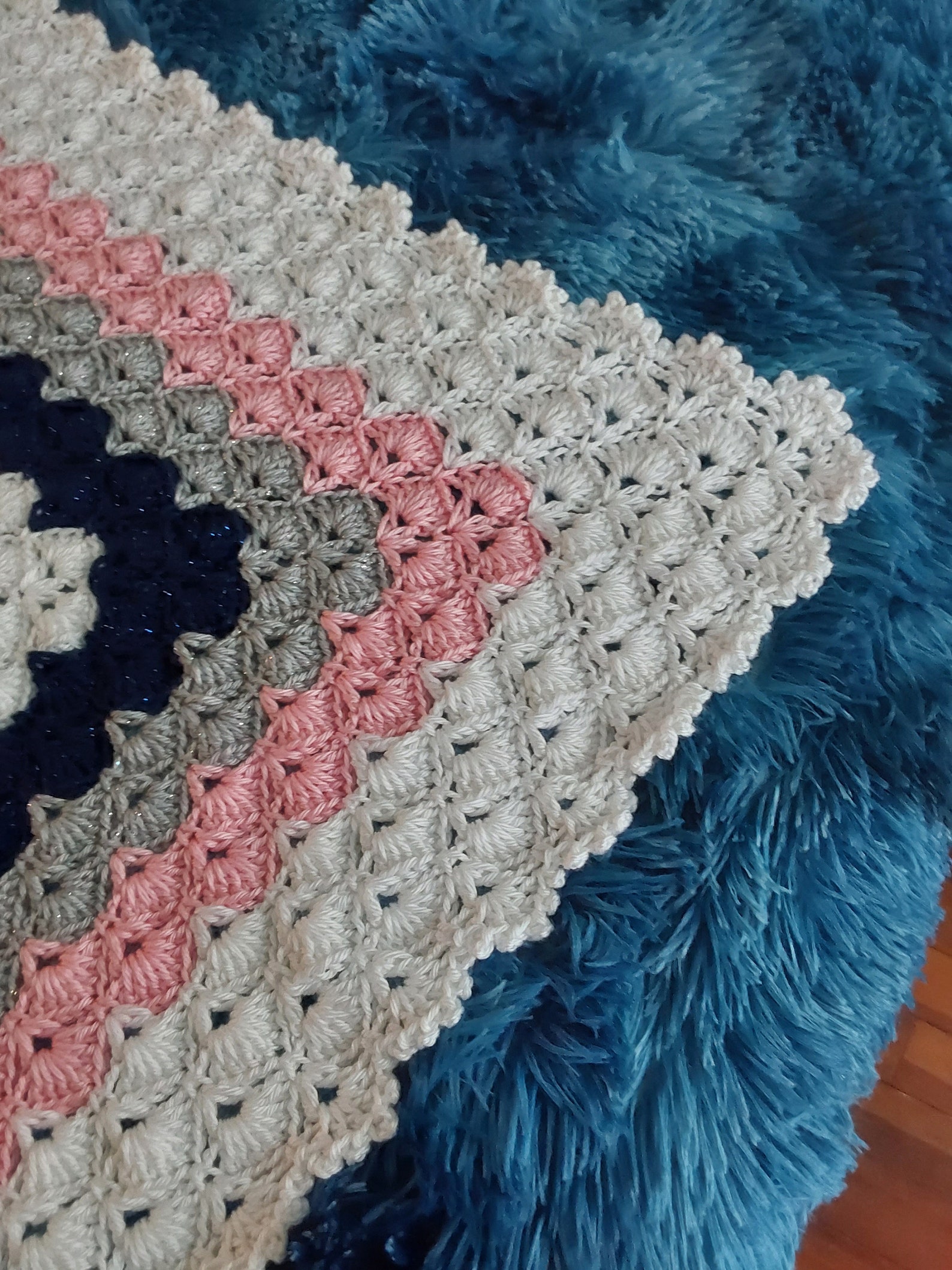 Sparkle Shells Custom Crochet Blanket Gift, Handmade Christmas Gift ...