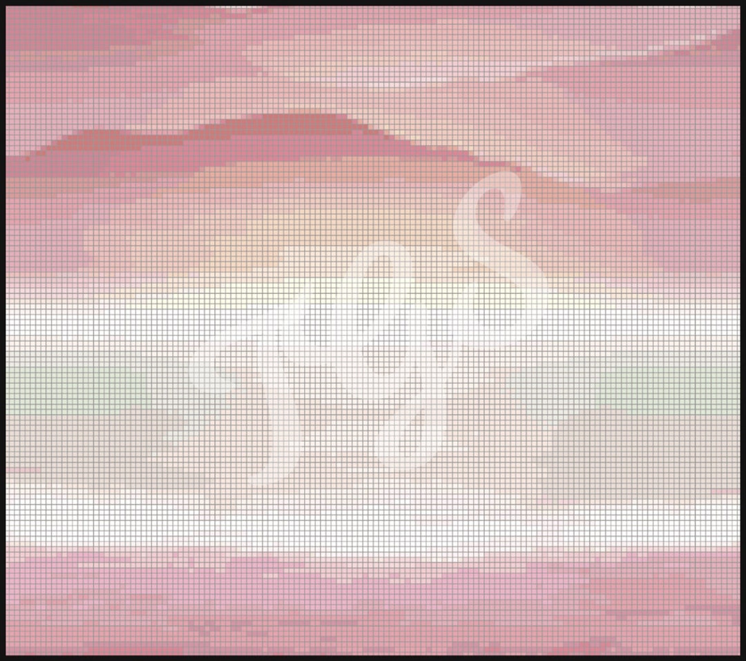 Abstract Art-pink Basic Graph, Full Color DIY Basic Graph, Crochet ...