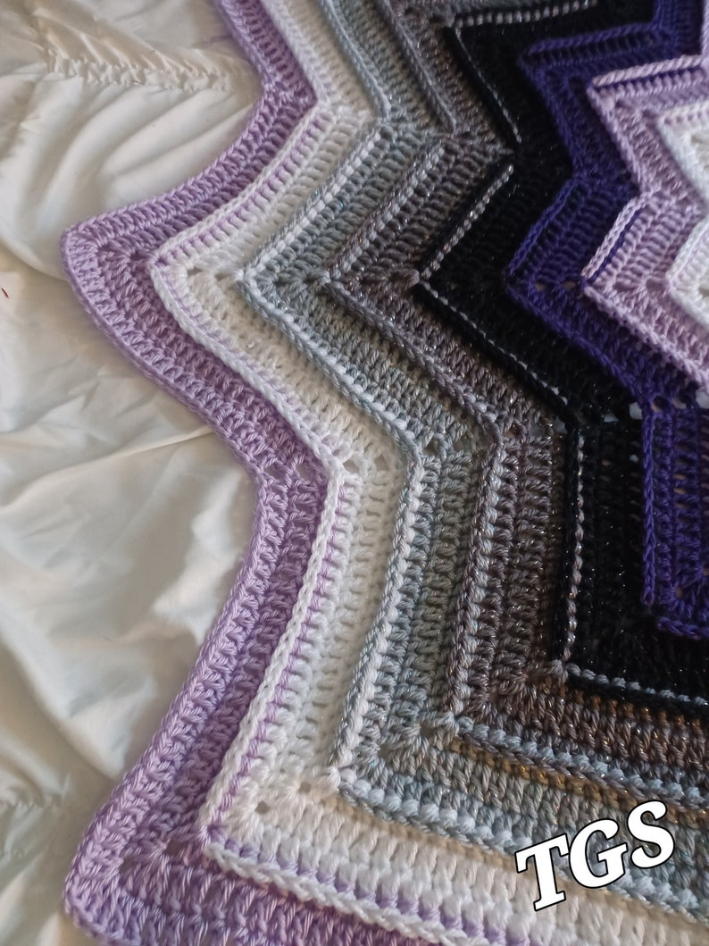 Sparkle Star Custom Crochet Blanket Gift, Handmade Christmas Gift Idea ...