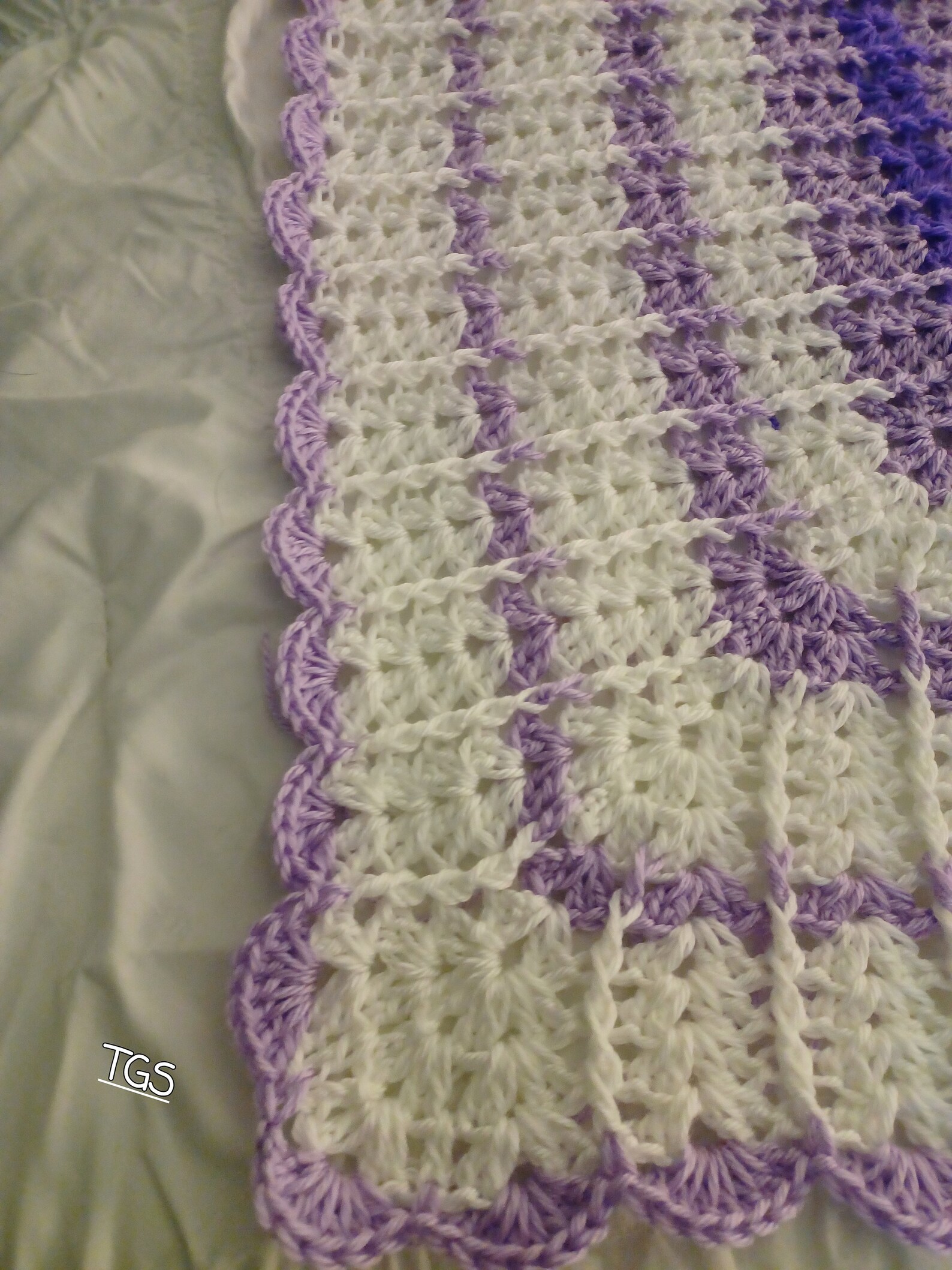 Shades of Purple Custom Crochet Blanket, Handmade Blanket Gift ...