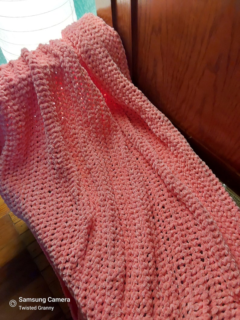 Ruby Velvet Custom Crochet Blanket Gift Crochet Christmas - Etsy