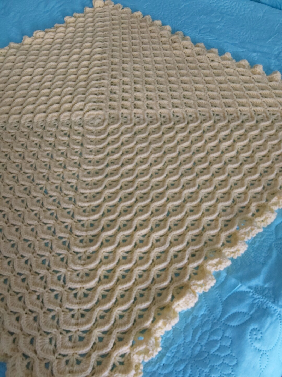 Lemon Ruffles Custom Crochet Blanket Gift, Crochet, Throw Blanket ...