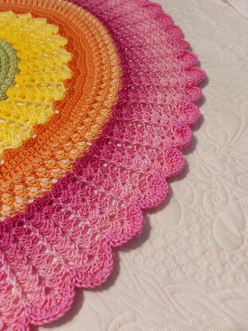 Crochet Blanket Pattern, Carnival Mandala: Easy DIY Afghan, PDF - Etsy