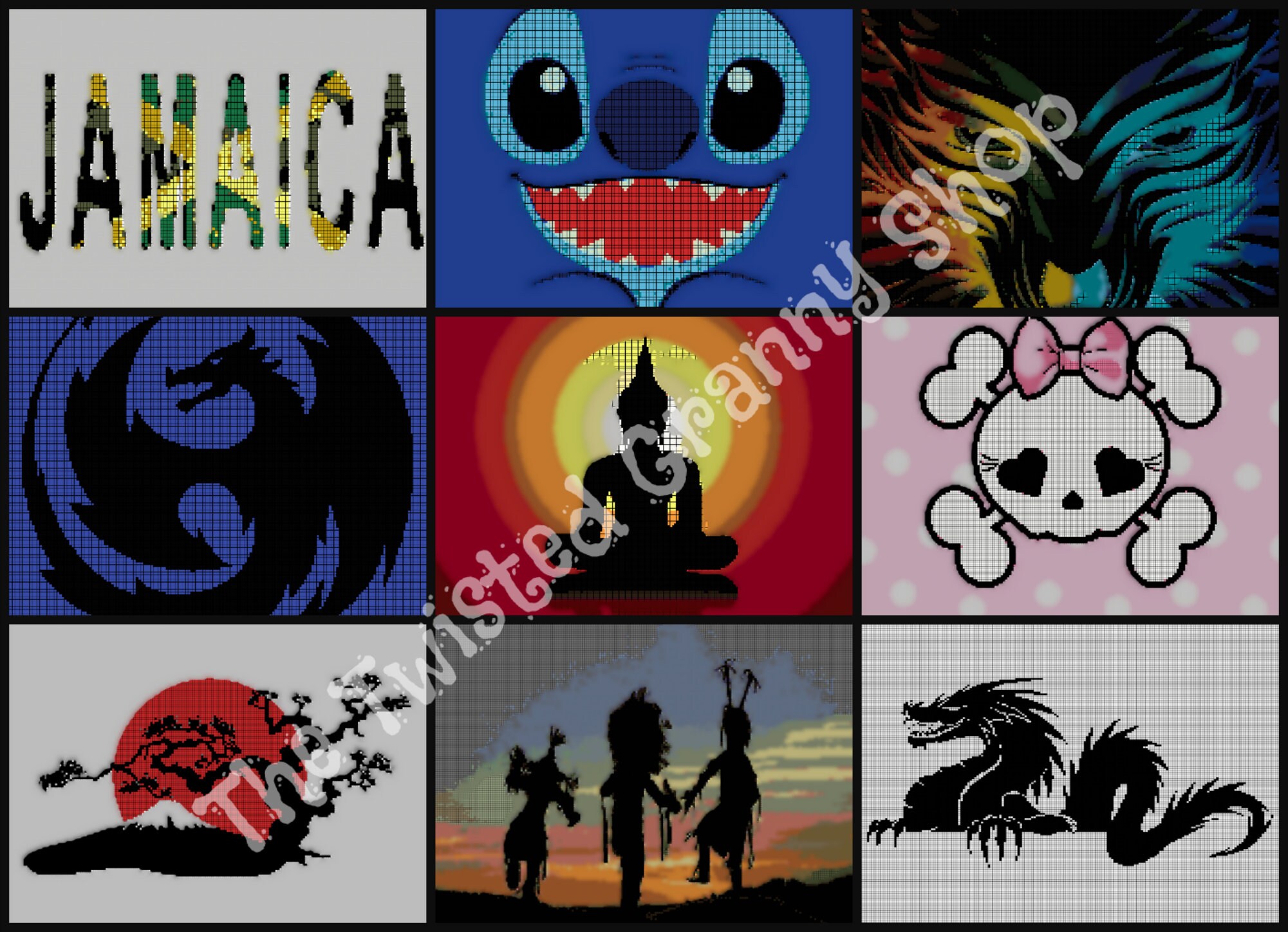 Dancing Dragon-2 Graphgan/photo Crochet Pattern Craft Supply, DIY ...