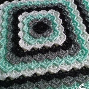 Green Shadows Custom Crochet Blanket Gift, Handmade Christmas Gift Idea ...