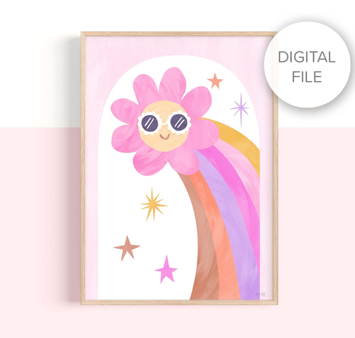 Digital Files of Pip+phee Magical Daisy Set of 6 Printables - Unicorn ...