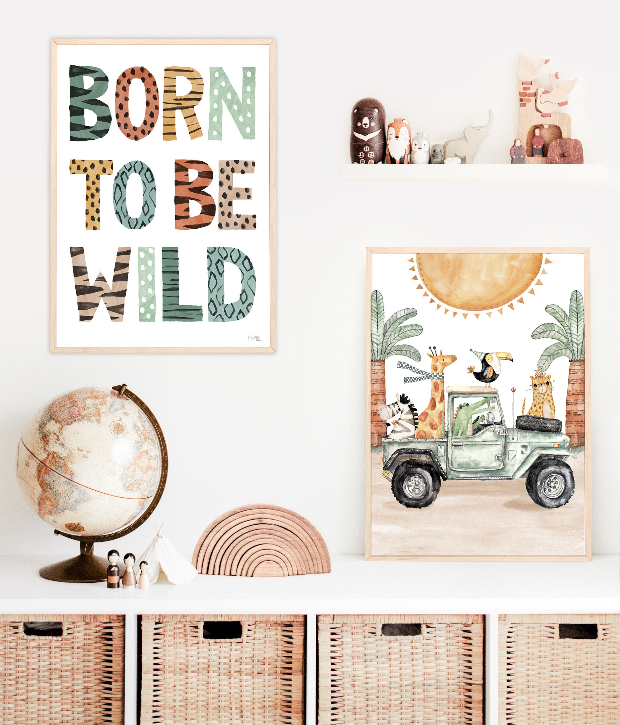 Pipphee Jungle Crew Adventures Art Print Safari Buggy - Etsy Australia