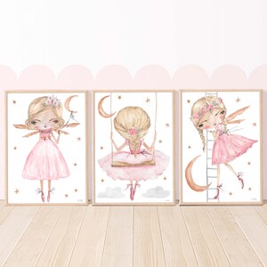 Pip+phee Luna Fairy Princess Set - Pink - Whimsical Ballet Girls Art ...