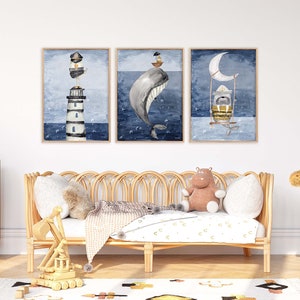 Pip+phee Nautical Marine Captain Whale & Walrus Set -choose 1, 2 or 3 ...