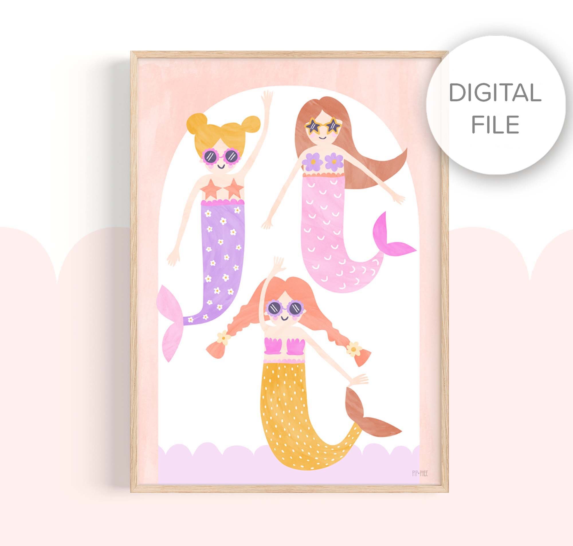 Digital Files of Pip+phee Magical Daisy Set of 6 Printables - Unicorn ...