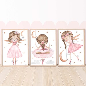 Pip+phee Luna Fairy Princess Set - Pink - Whimsical Ballet Girls Art ...