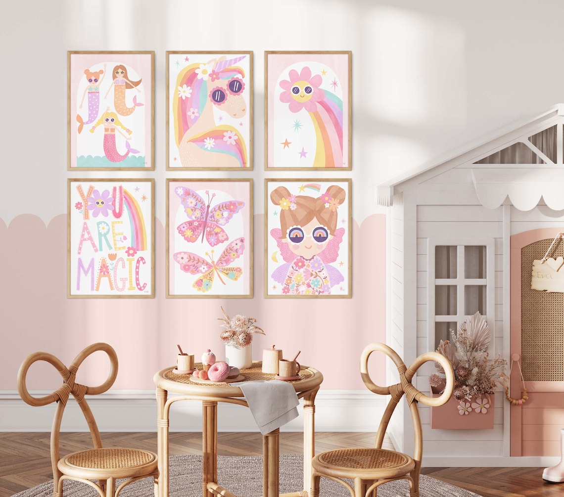 Digital Files of Pip+phee Magical Daisy Set of 6 Printables - Pastel ...
