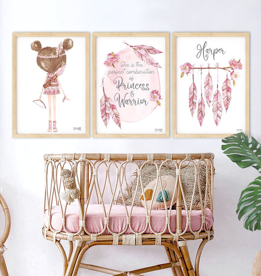 Pip+phee Warrior Princess Personalised Set - Custom Hair Colours ...