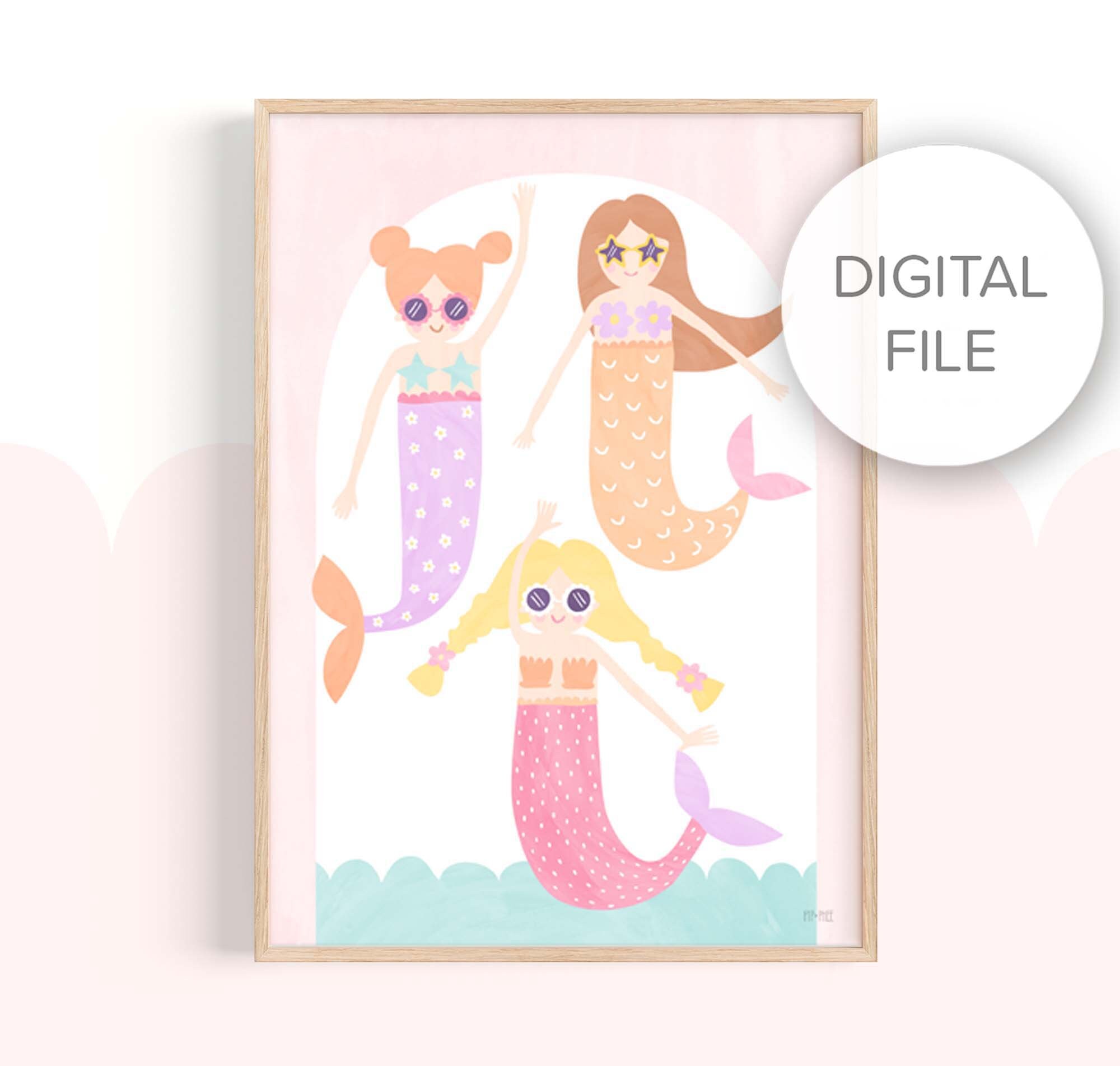 Digital Files of Pip+phee Magical Daisy Set of 6 Printables - Pastel ...