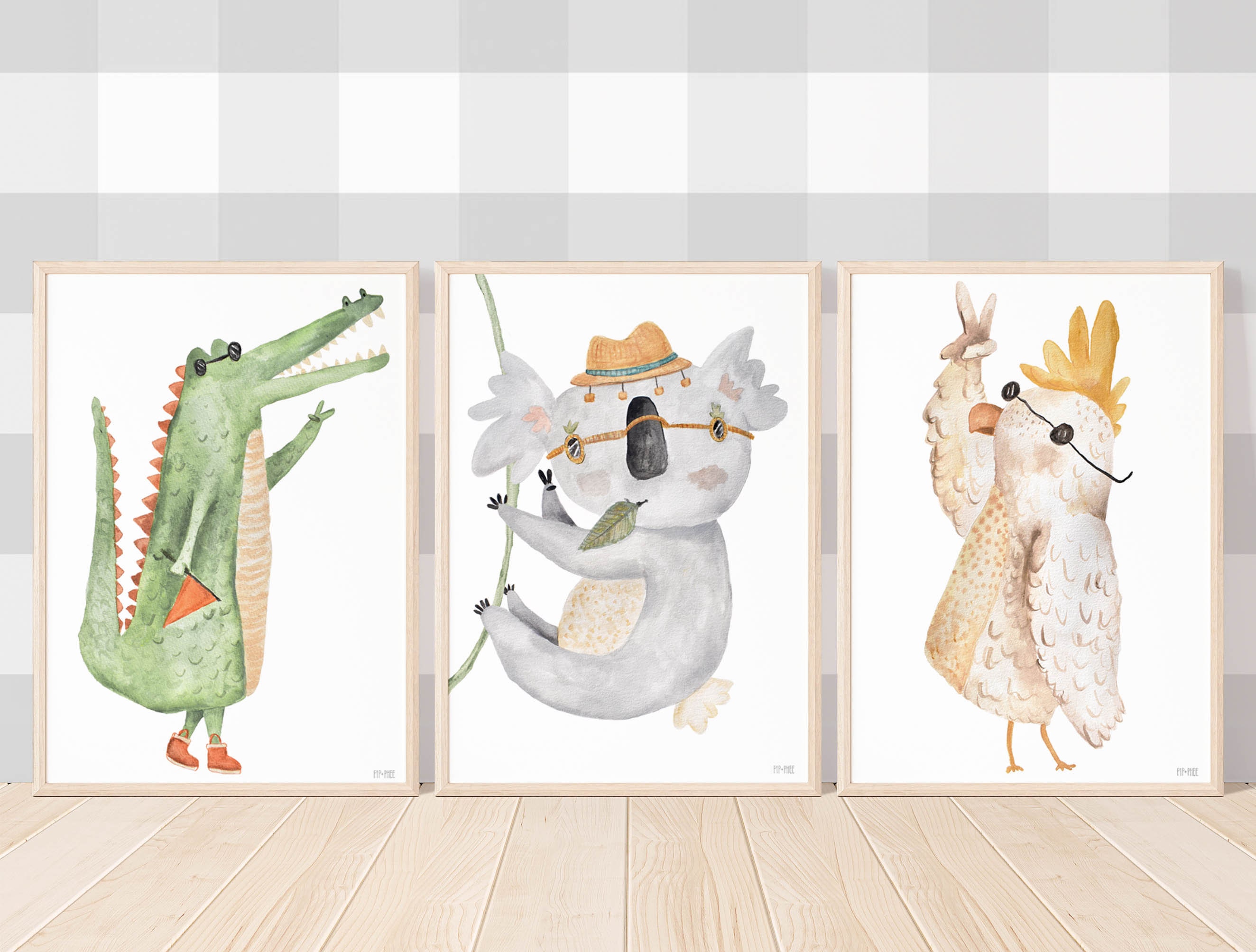 Pipphee Aussie Mates Art Print Set Choose 1 2 or 3 Boys - Etsy Australia