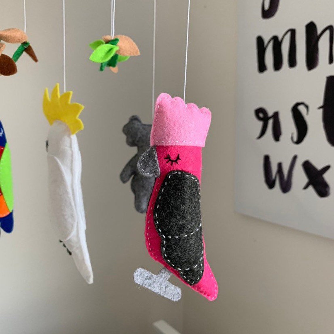 Australian Animal Felt Baby Mobile - Etsy Australia