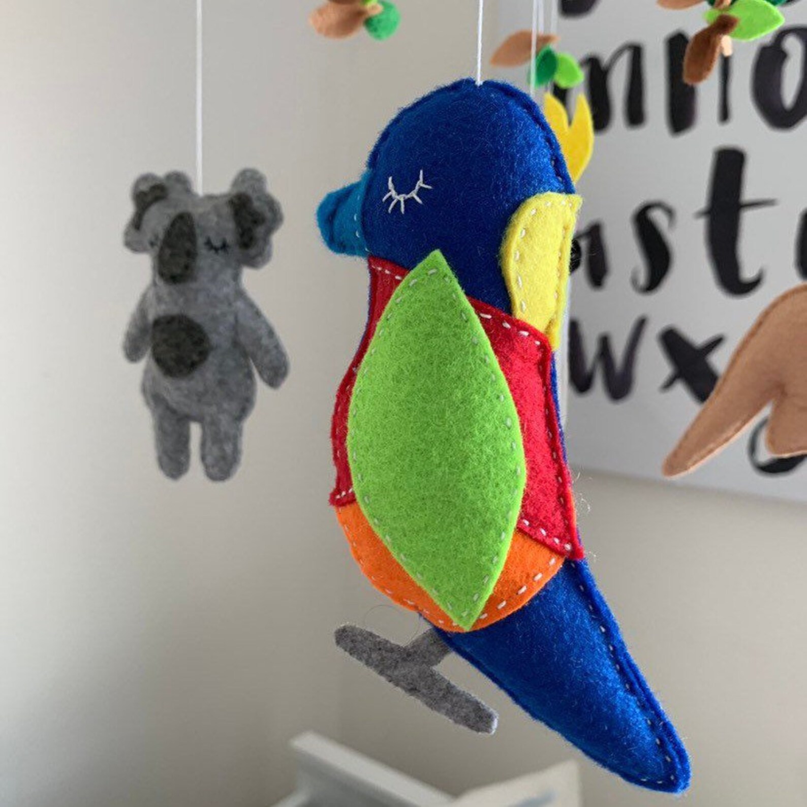 Australian Animal Felt Baby Mobile - Etsy Australia