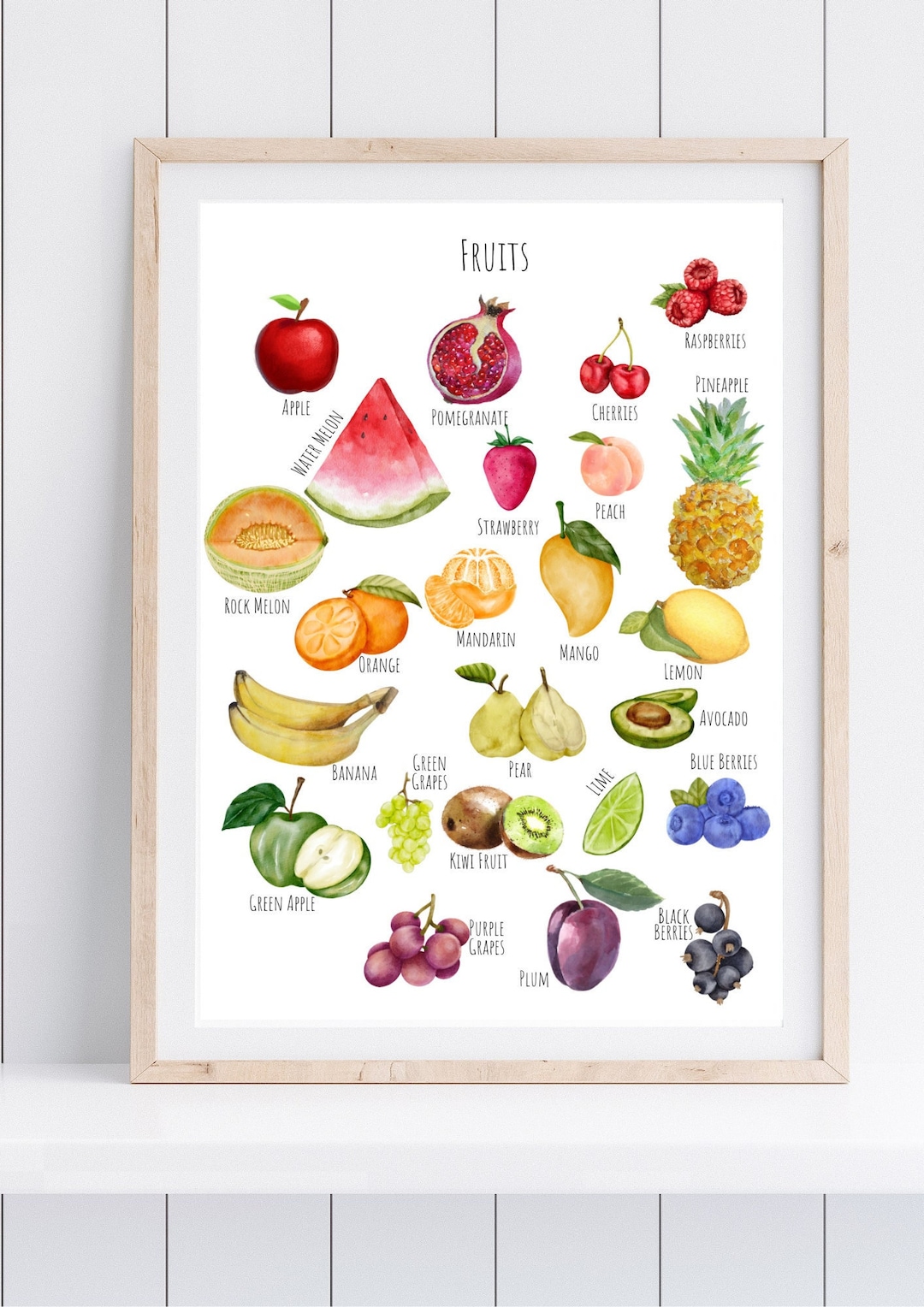 Fruit, A3 Poster - a Beautiful Selection of Gorgeous and Exotic Fruits ...