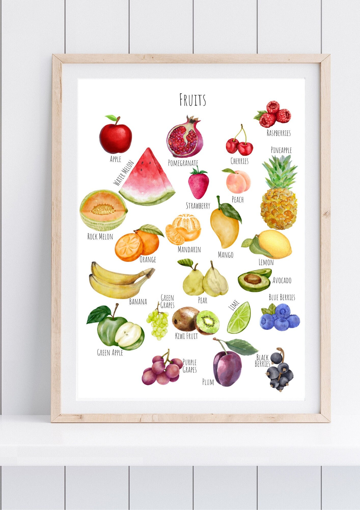 Fruit, A3 Poster a Beautiful Selection of Gorgeous and Exotic Fruits ...