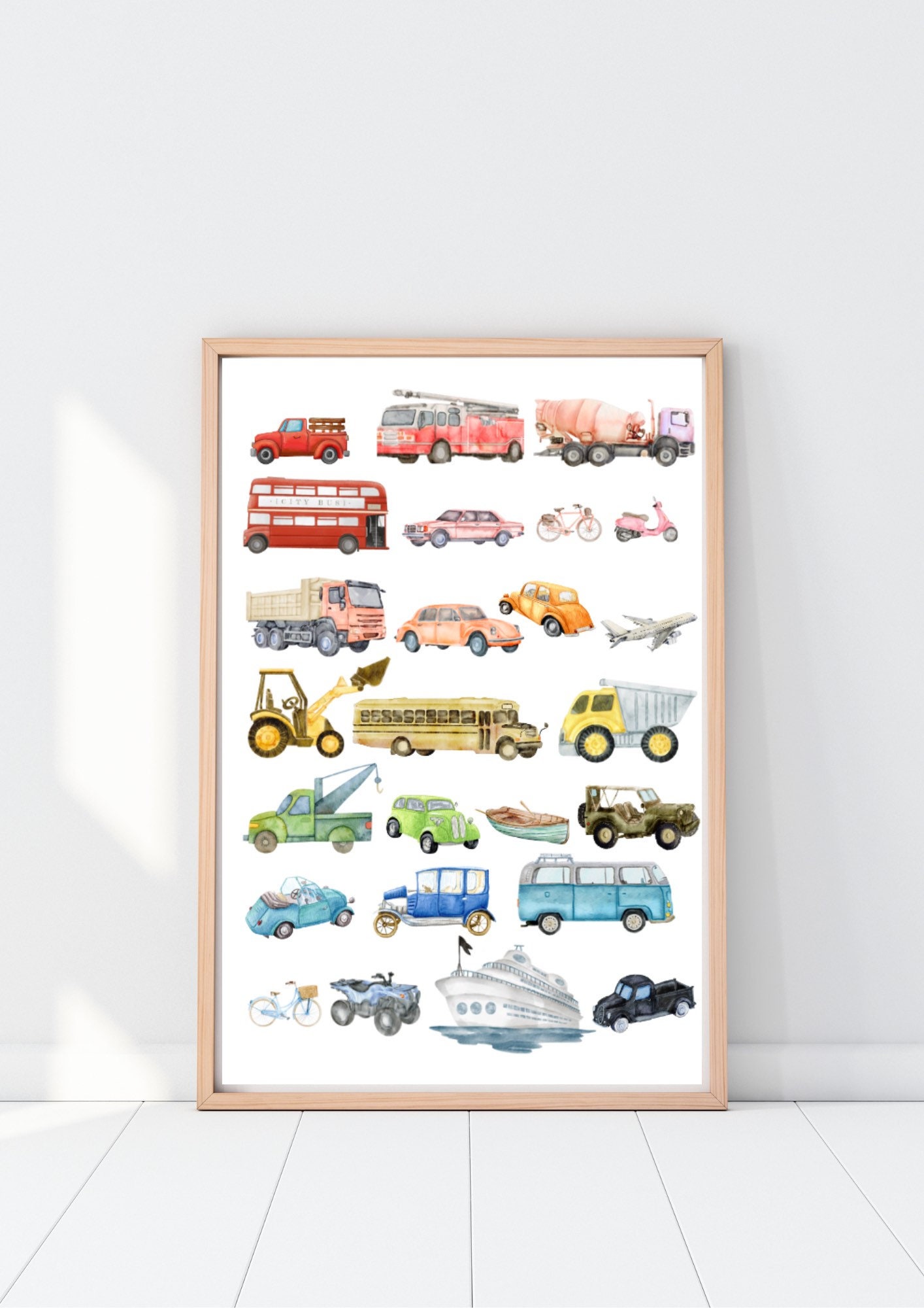 Rainbow Transport Poster A3 a Beautiful Rainbow Selection of ...