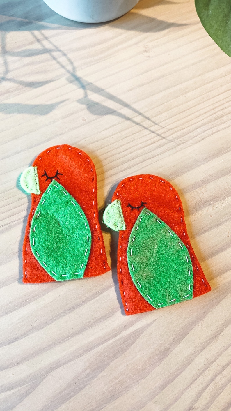 Set of Five Australian Animal Finger Puppets - Etsy Australia