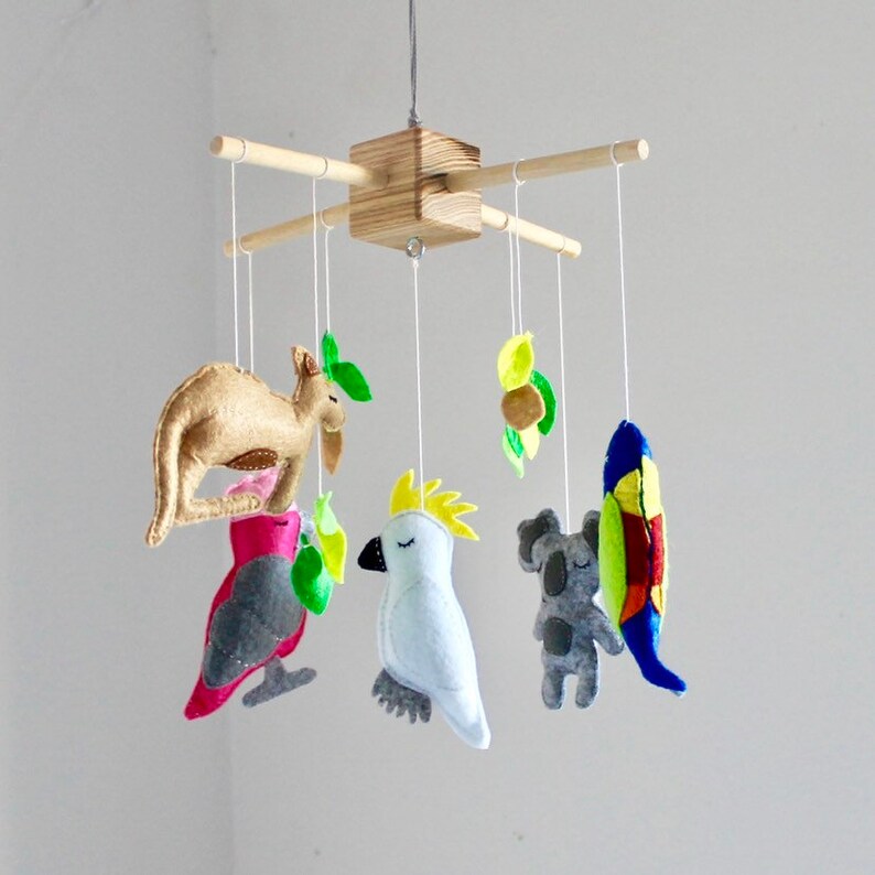 Australian Animal Felt Baby Mobile - Etsy Australia