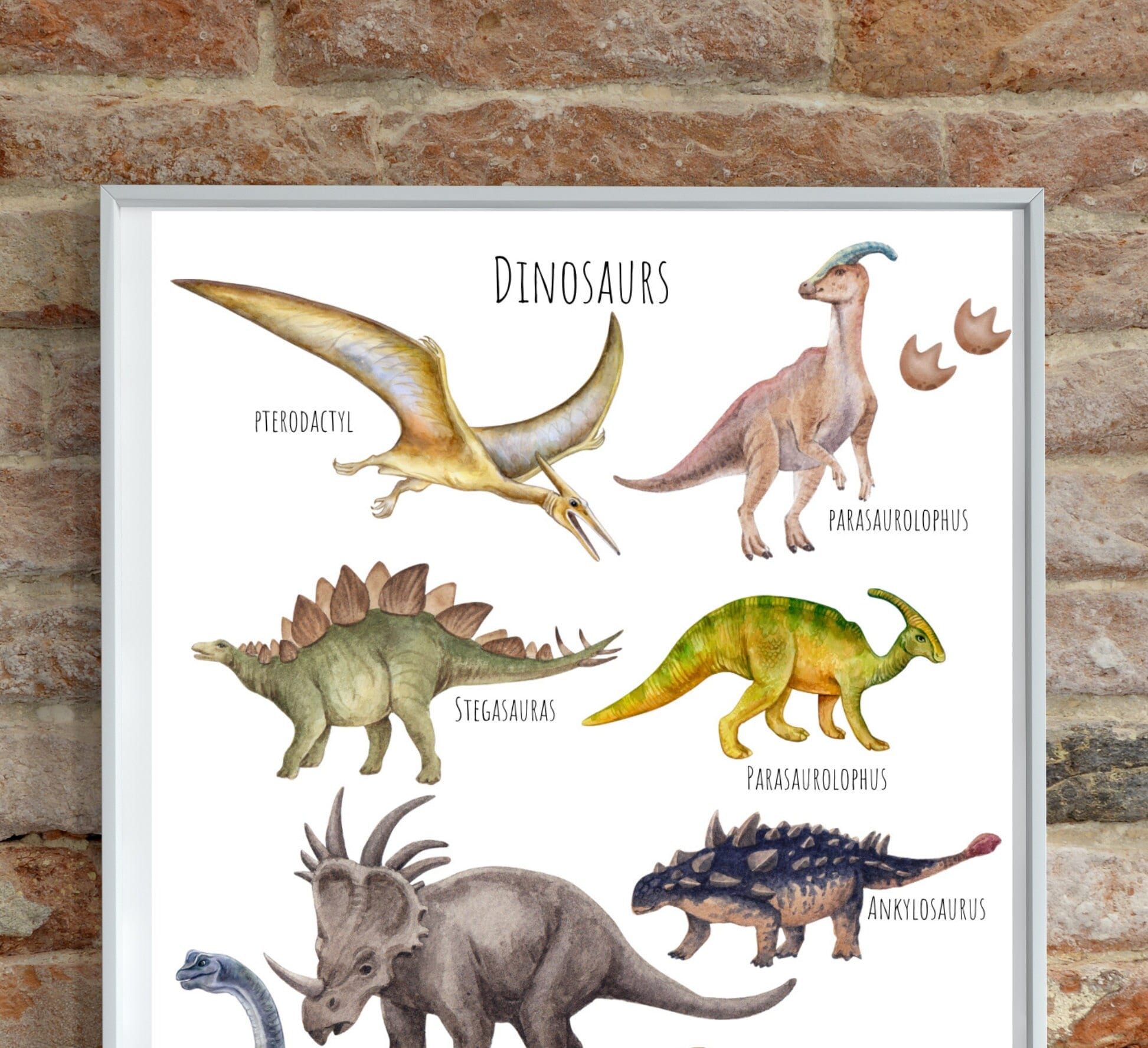 Dinosaurs A3 Poster a Beautiful Selection of Gorgeous - Etsy Australia