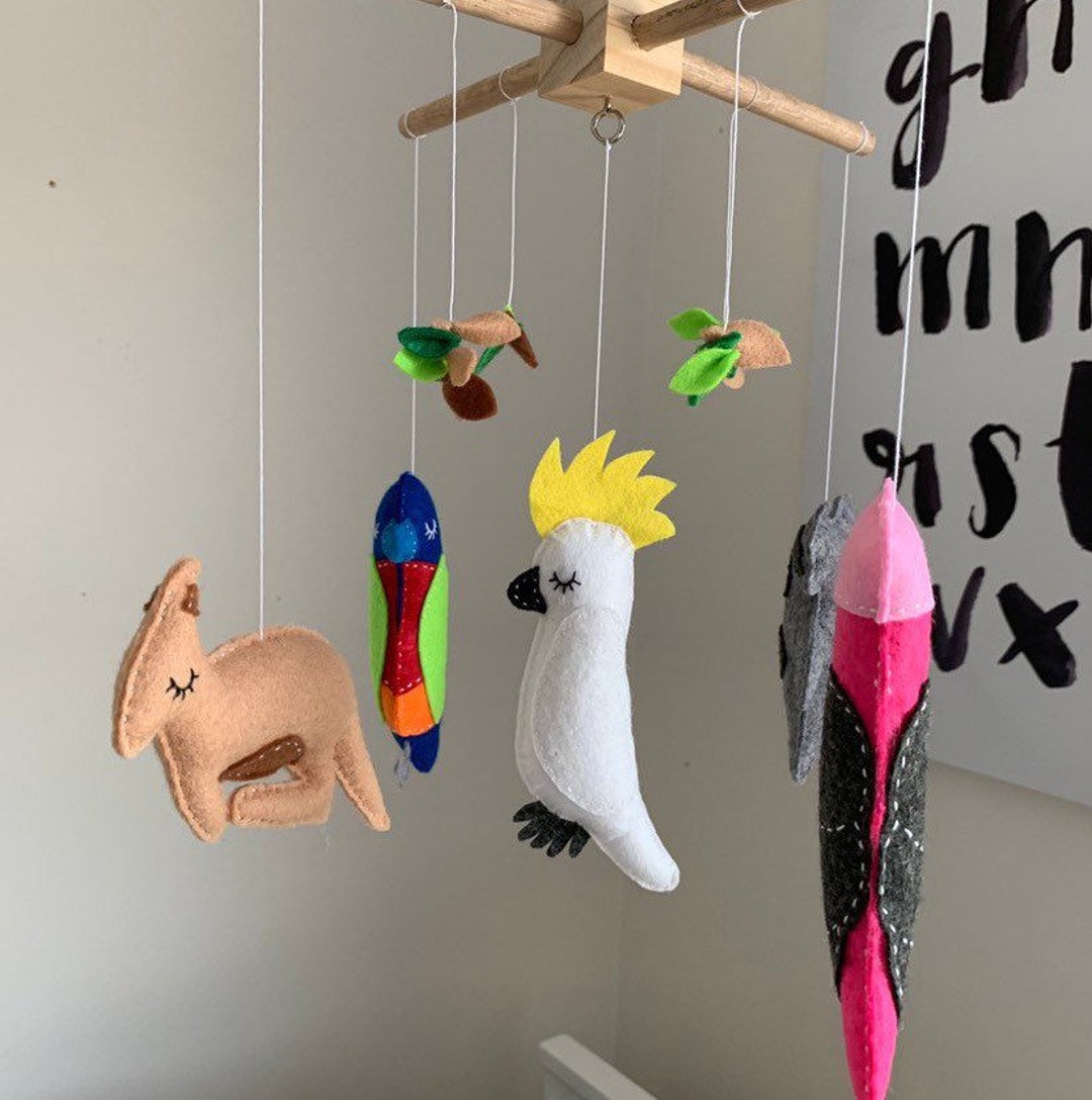 Australian Animal Felt Baby Mobile - Etsy Australia