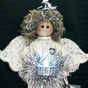 April Birthstone Light up Angel - Etsy