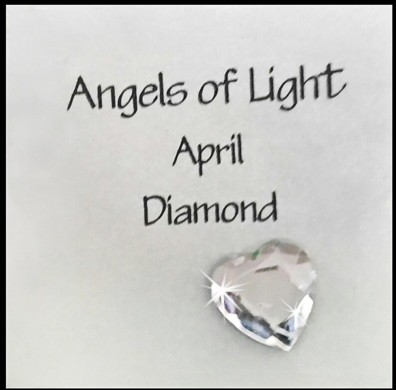 April Birthstone Light up Angel - Etsy