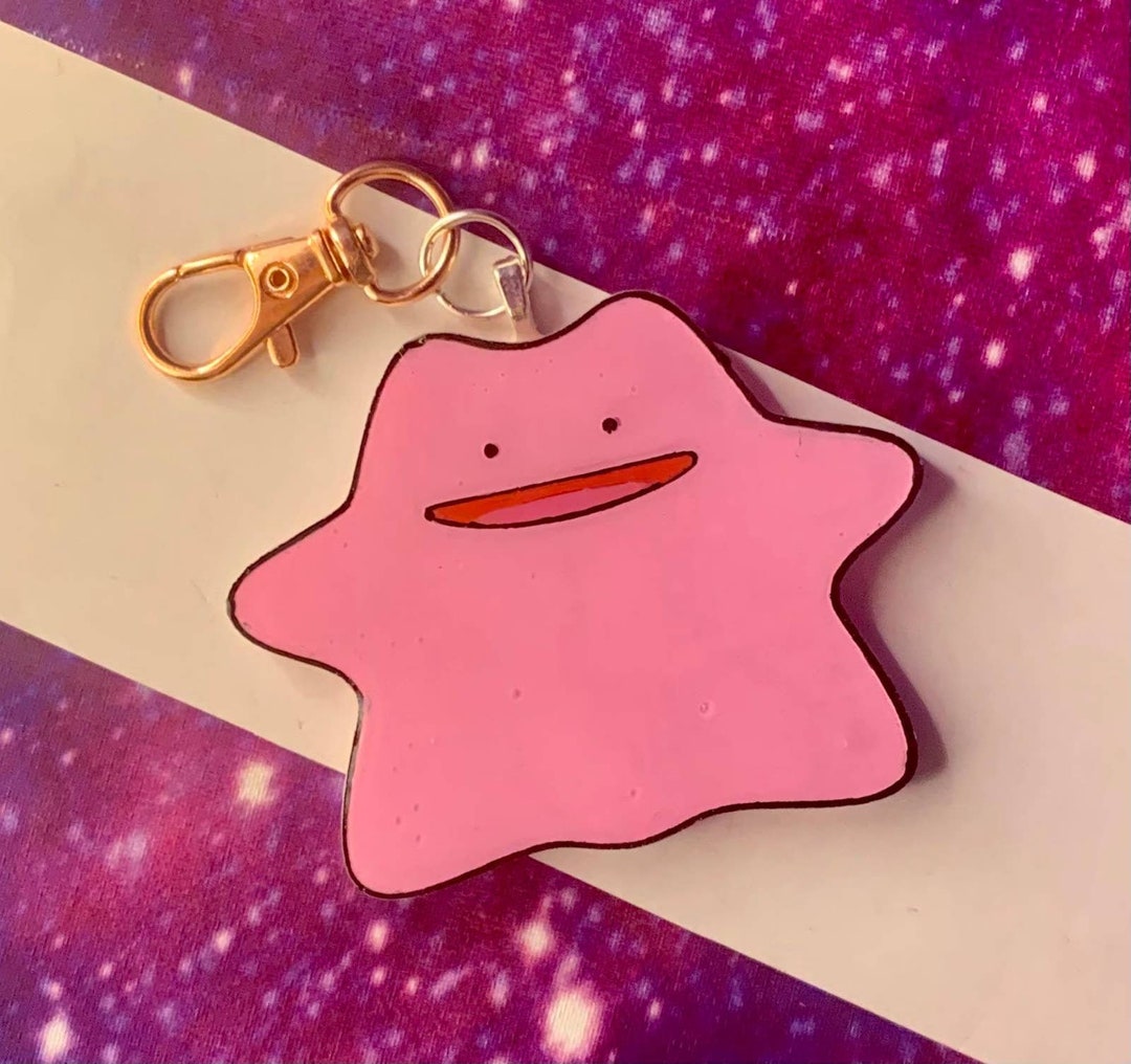 Ditto Bag Charm Pocket Monsters Pokémon Stocking Stuffer - Etsy