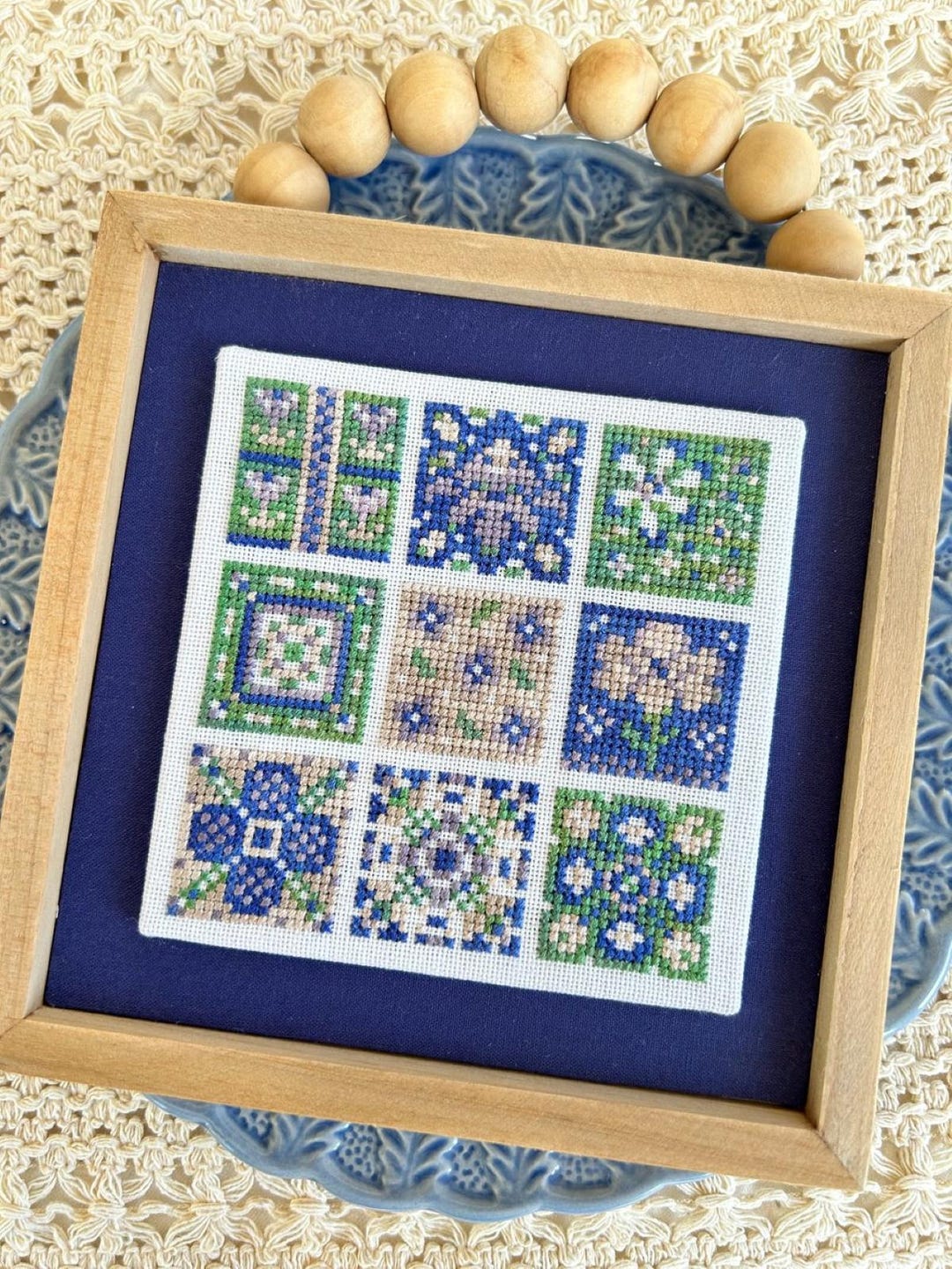 Moon Flower Patches Counted Cross Stitch Pattern by Sweet Wing Studio ...