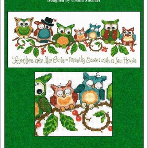 Ursula Michael Counted Cross Stitch Pattern ~ A Few Hoots - Etsy