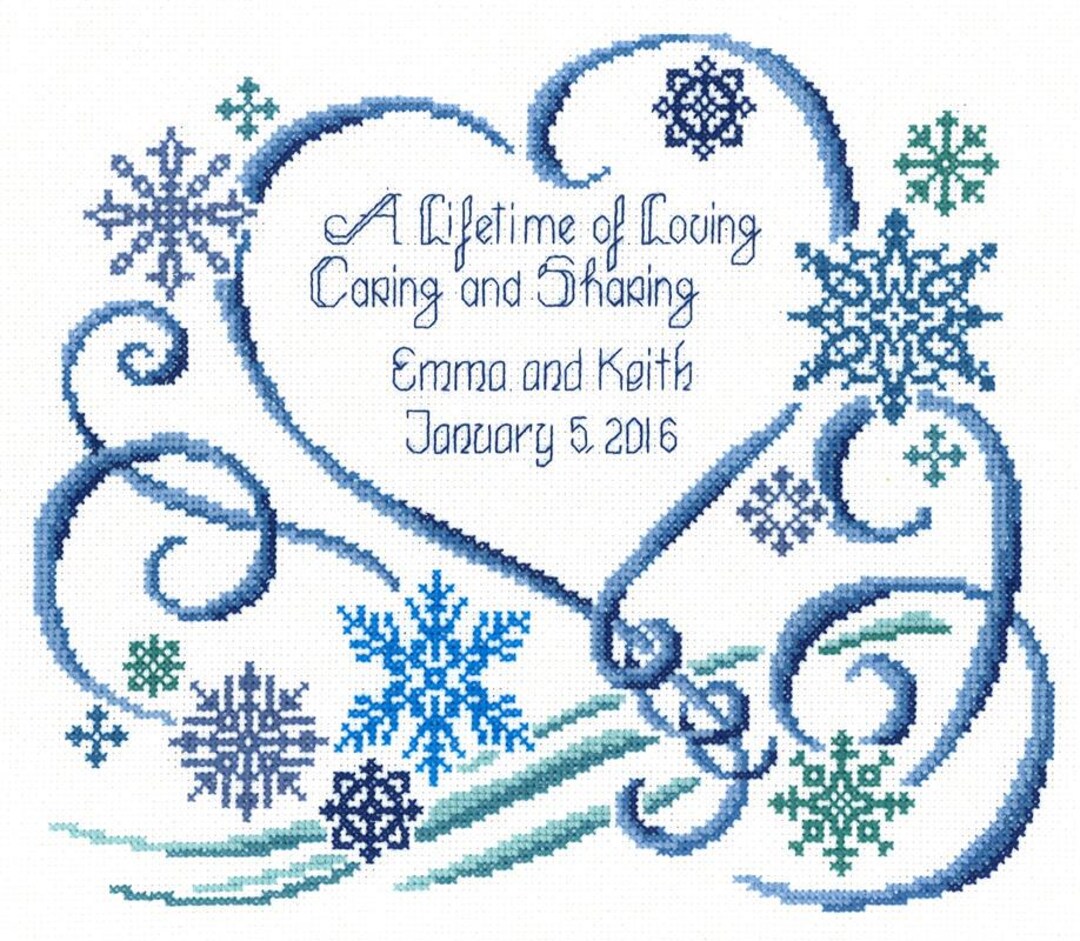 Ursula Michael Imaginating Counted Cross Stitch Pattern ~winter Wedding ...