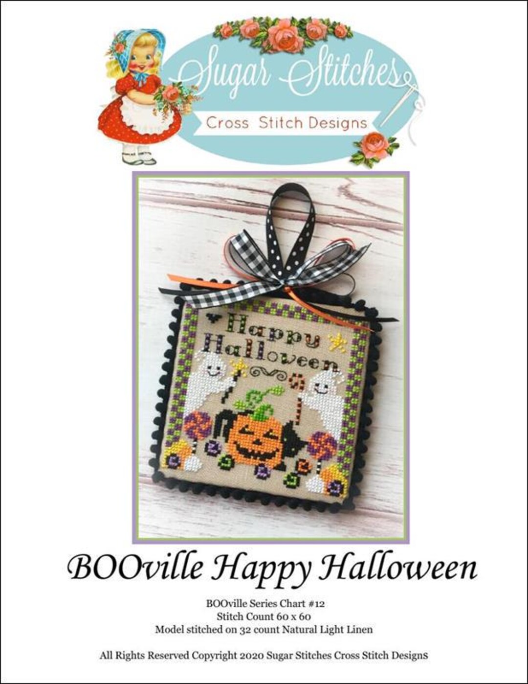 Booville Happy Halloween Counted Cross Stitch Pattern by Sugar Stitches ...