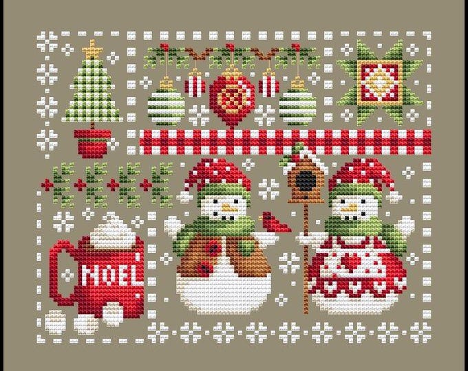 Shannon Christine Designs Counted Cross Stitch Pattern ~ Christmas Snow ...